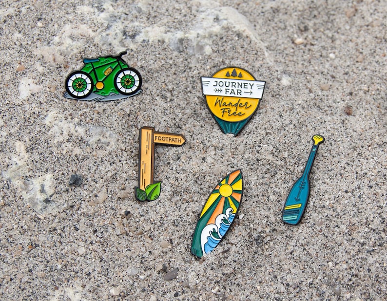 Canoe Paddle SUP Enamel Pin Badge - Etsy