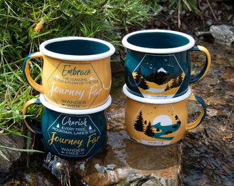 Adventure Enamel Mug - Etsy