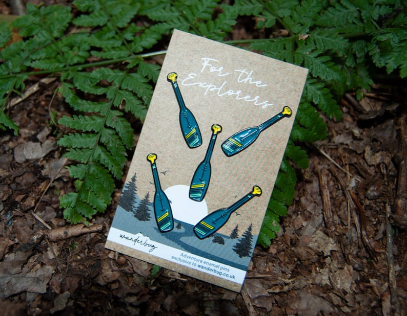 Canoe Paddle SUP Enamel Pin Badge - Etsy