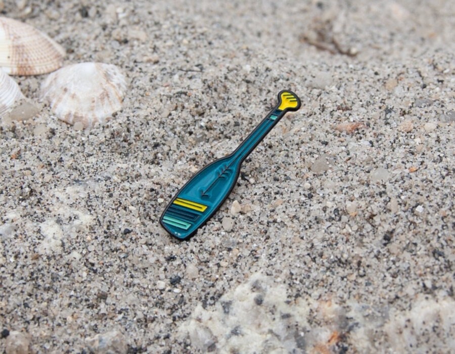 Canoe Paddle SUP Enamel Pin Badge - Etsy