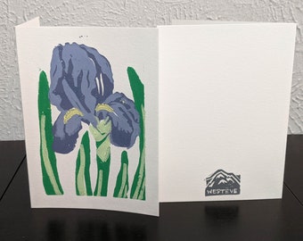 Iris Card | Etsy