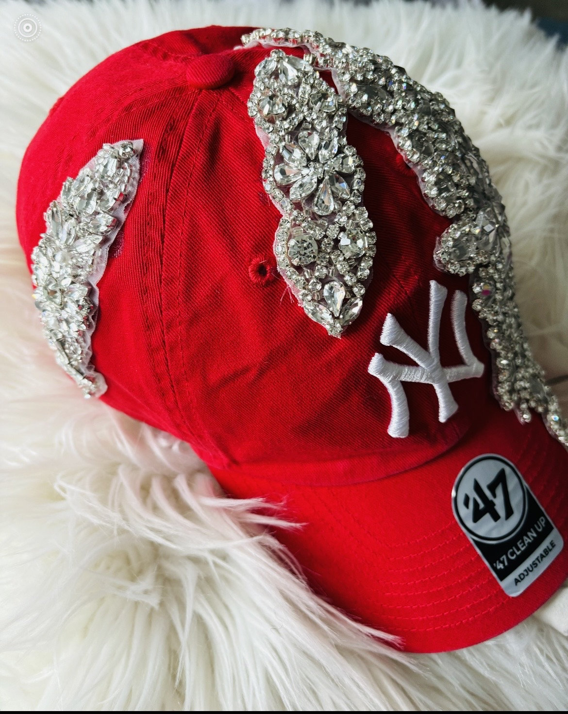 Red Crystal Ball Cap - Etsy