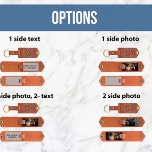 Jewish Star Leather Keychain With Personalization, Engraved Leather ...