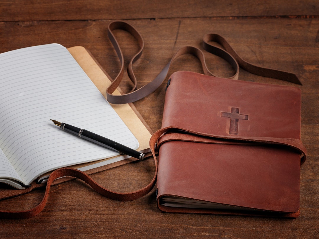 Personalized Prayer Journal Christian Gift for Men, Leather Prayer ...