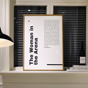 Woman in the Arena, Feminist Print, Female Empowerment, Feminine Decor ...