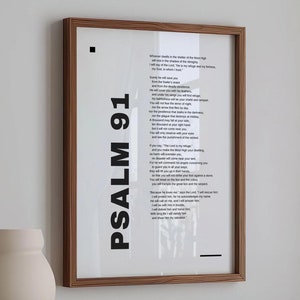 Psalm 91 Digital Download, Bible Wall Art,christian Faith,christian ...