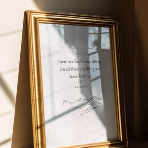 Better Things Ahead C.S. Lewis, Book Page Wall Art, Literary Art, CS ...