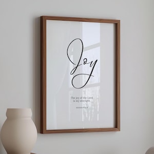 Joy Scripture Wall Art | Christian Wall Art | Digital Download | Jesus ...
