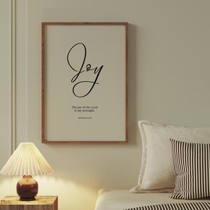 Joy Scripture Wall Art | Christian Wall Art | Digital Download | Jesus ...