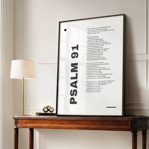 Psalm 91 Digital Download, Bible Wall Art,christian Faith,christian ...