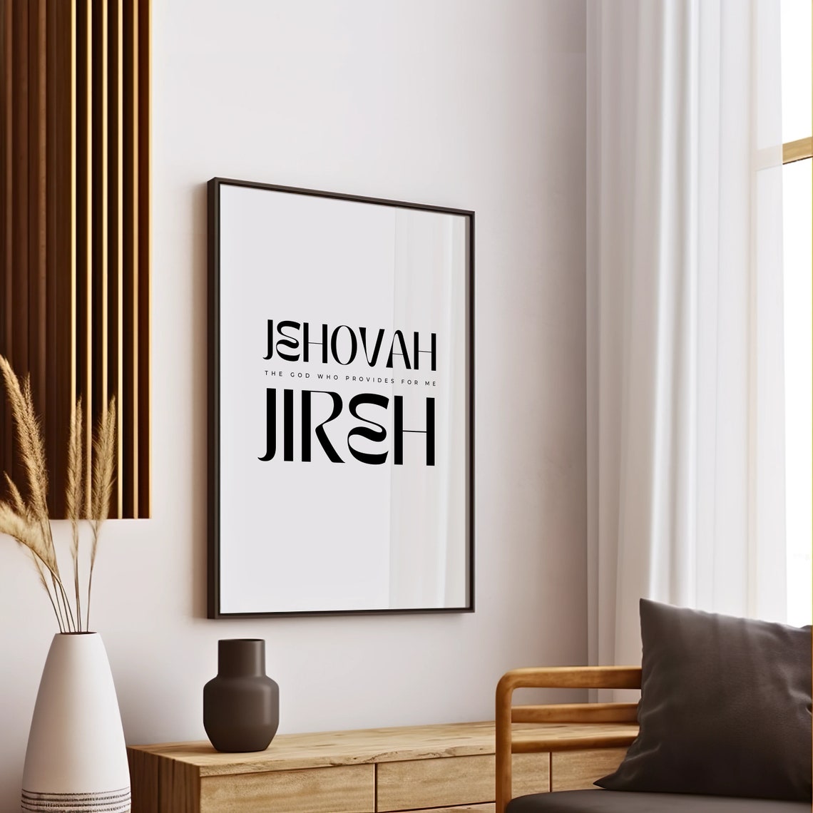 Jehovah Jireh, Jehovah Names of God, Bible Wall Art, Hebrew Names of ...