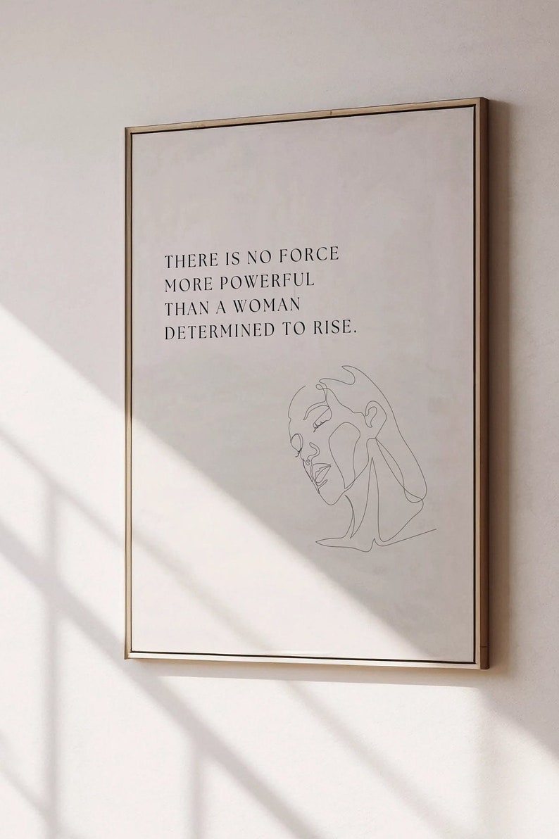 Powerful Woman Printable Quote, Feminist Print, Female Empowerment ...