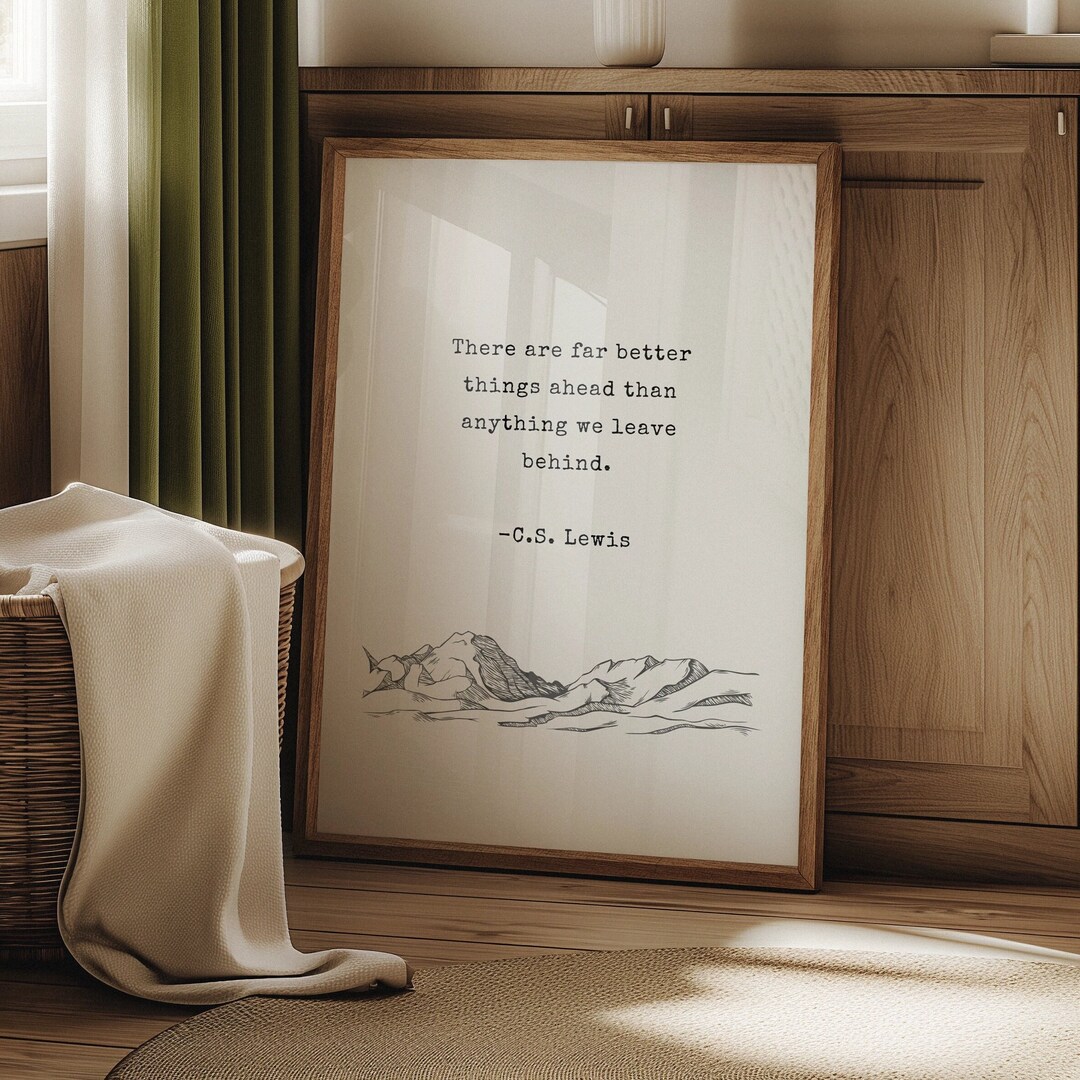 Better Things Ahead C.S. Lewis, Book Page Wall Art, Literary Art, CS ...