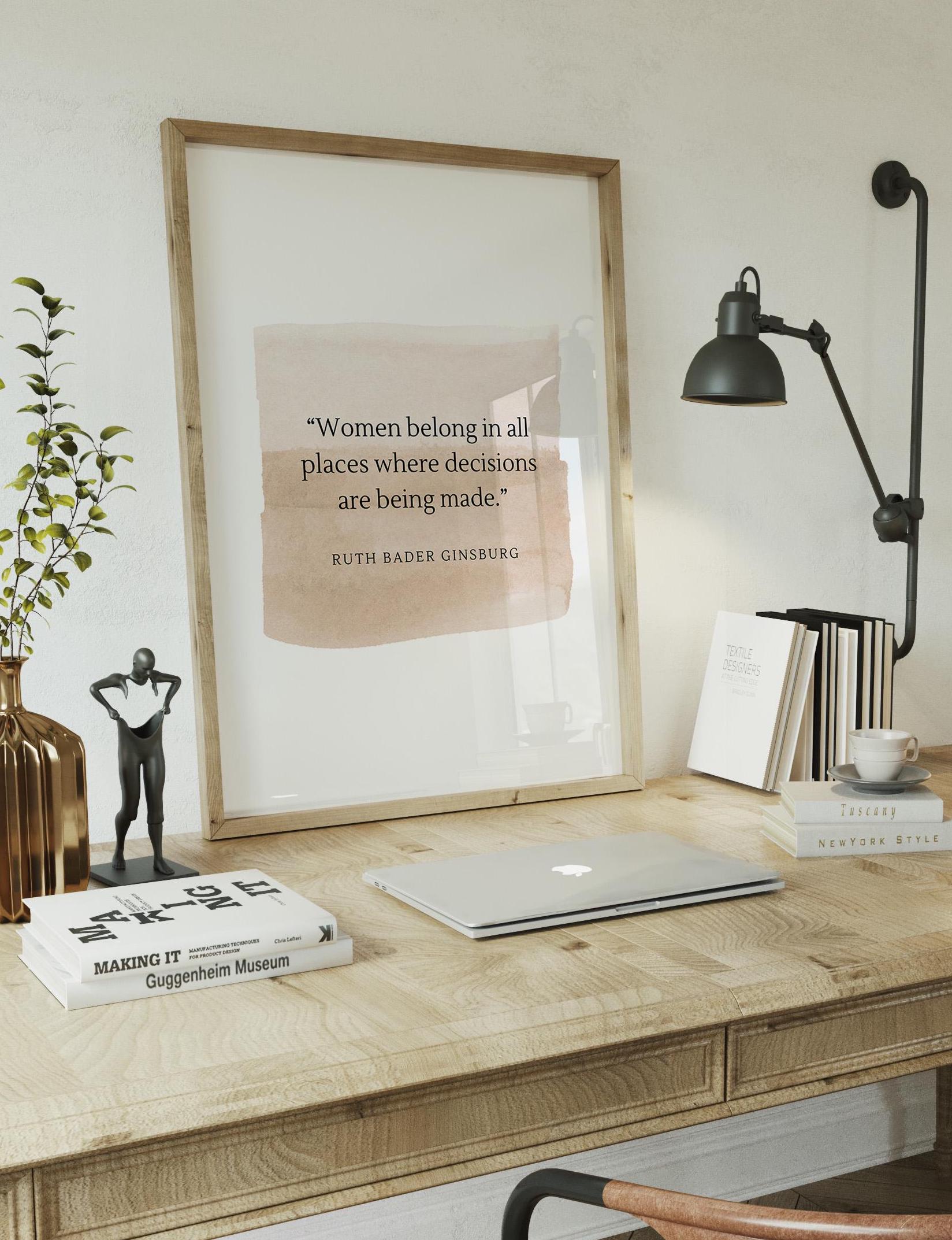 Ruth Bader Ginsburg Quote Printable, Feminist Print, Female Empowerment ...