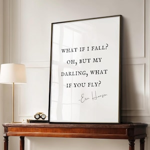 What If I Fall? Oh but My Darling What If You Fly? - Minimalist Wall ...