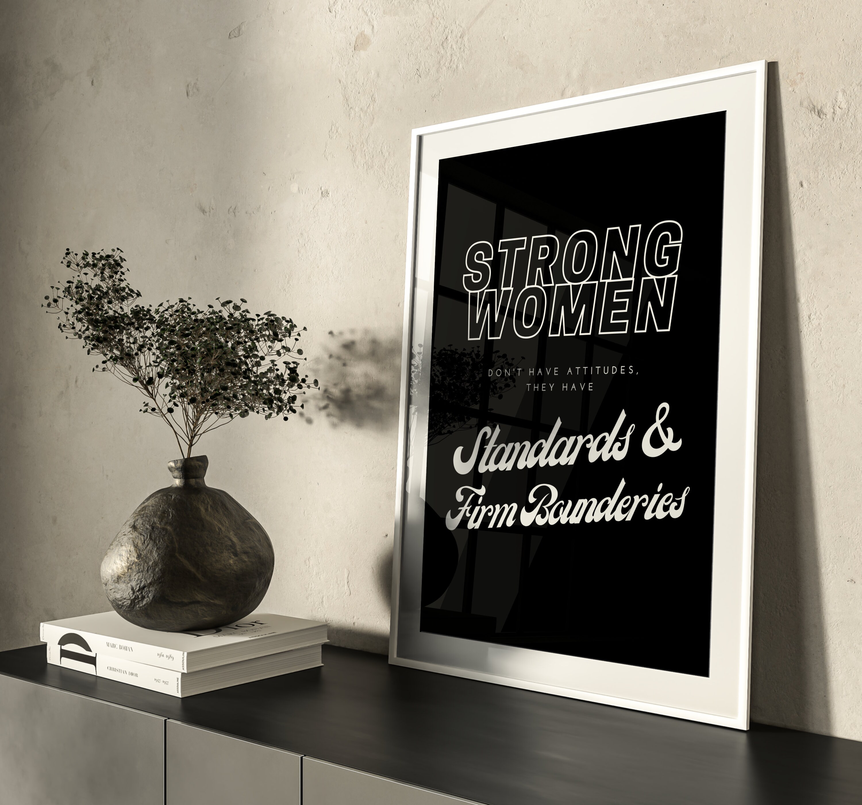 Strong Women Quote Printable Poster Female Empowerment Print Feminist