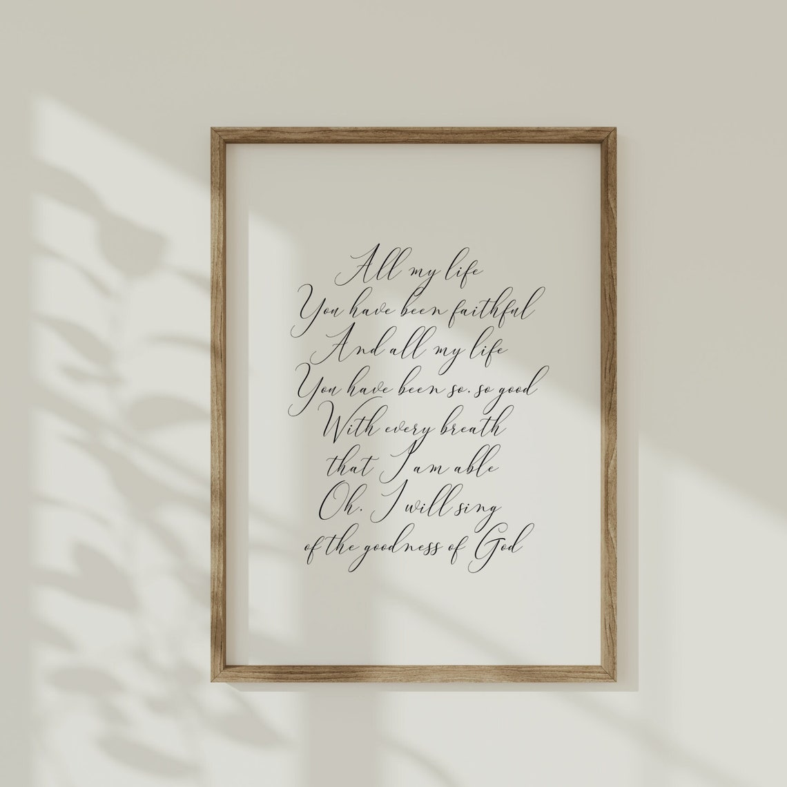 Goodness of God, Digital Download, Bible Wall Art, Christian Faith ...