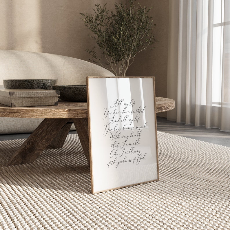 Goodness of God, Digital Download, Bible Wall Art, Christian Faith ...