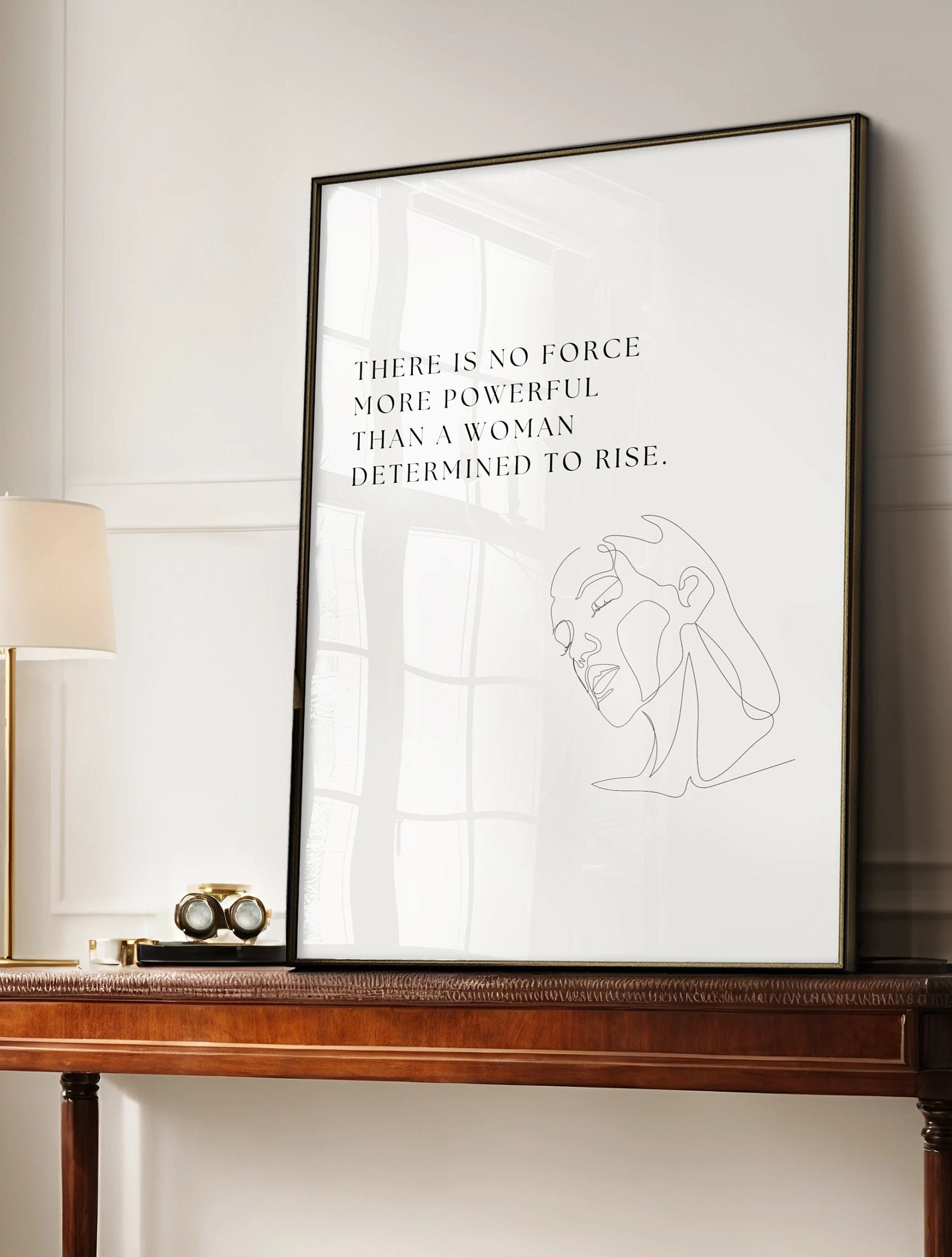 Powerful Woman Printable Quote, Feminist Print, Female Empowerment ...