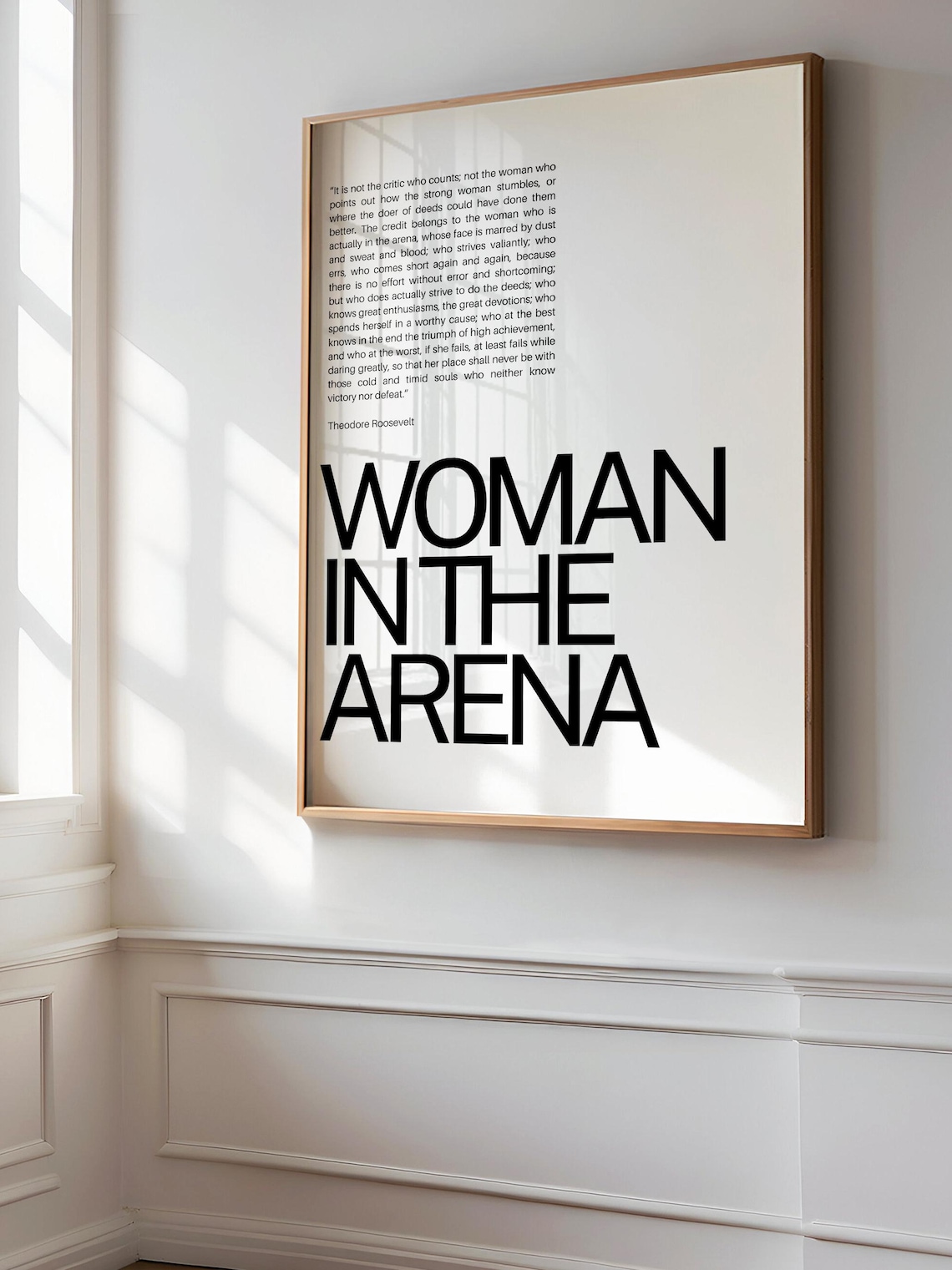 Woman in the Arena Printable, Feminist Print, Female Empowerment ...