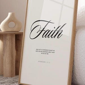 Faith Hope Love Scripture Prints: Modern Christian Wall Art (digital ...