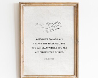 Courage Dear Heart C.S. Lewis, Book Page Wall Art, Literary Art, CS ...
