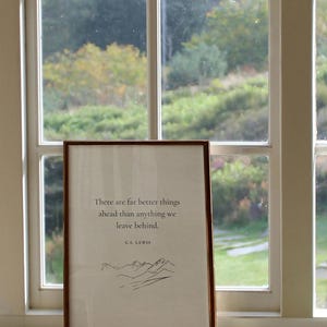 Better Things Ahead C.S. Lewis, Book Page Wall Art, Literary Art, CS ...