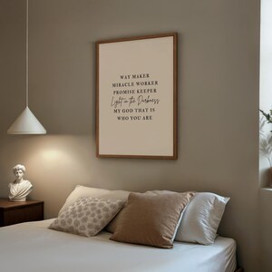 Waymaker, Digital Download, Christian Song Wall Art, Faith, Jesus ...