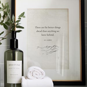 Better Things Ahead C.S. Lewis, Book Page Wall Art, Literary Art, CS ...