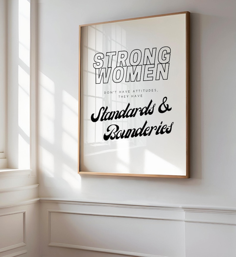 Strong Woman Quote Printable, Female Empowerment Print, Trendy Wall Art ...