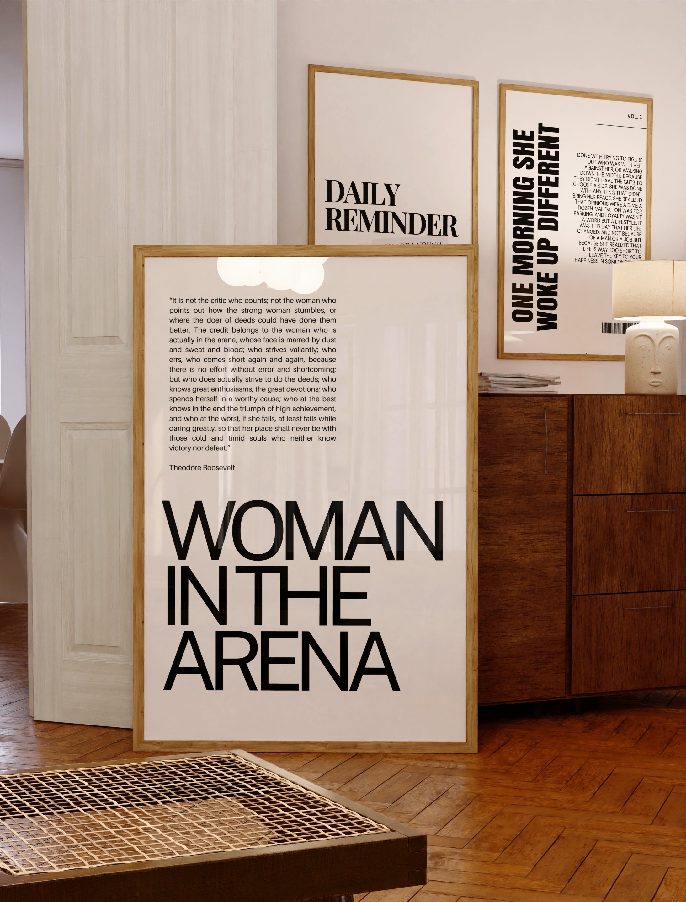 Woman in the Arena Printable, Feminist Print, Female Empowerment ...