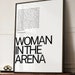Woman in the Arena Printable, Feminist Print, Female Empowerment ...