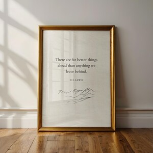 Better Things Ahead C.S. Lewis, Book Page Wall Art, Literary Art, CS ...