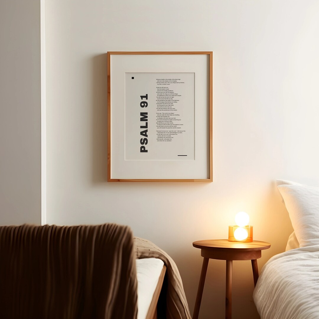 Psalm 91 Digital Download, Bible Wall Art,christian Faith,christian ...