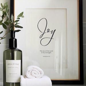 Joy Scripture Wall Art | Christian Wall Art | Digital Download | Jesus ...