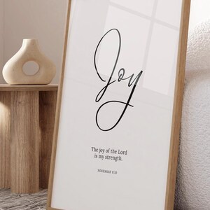 Joy Scripture Wall Art | Christian Wall Art | Digital Download | Jesus ...
