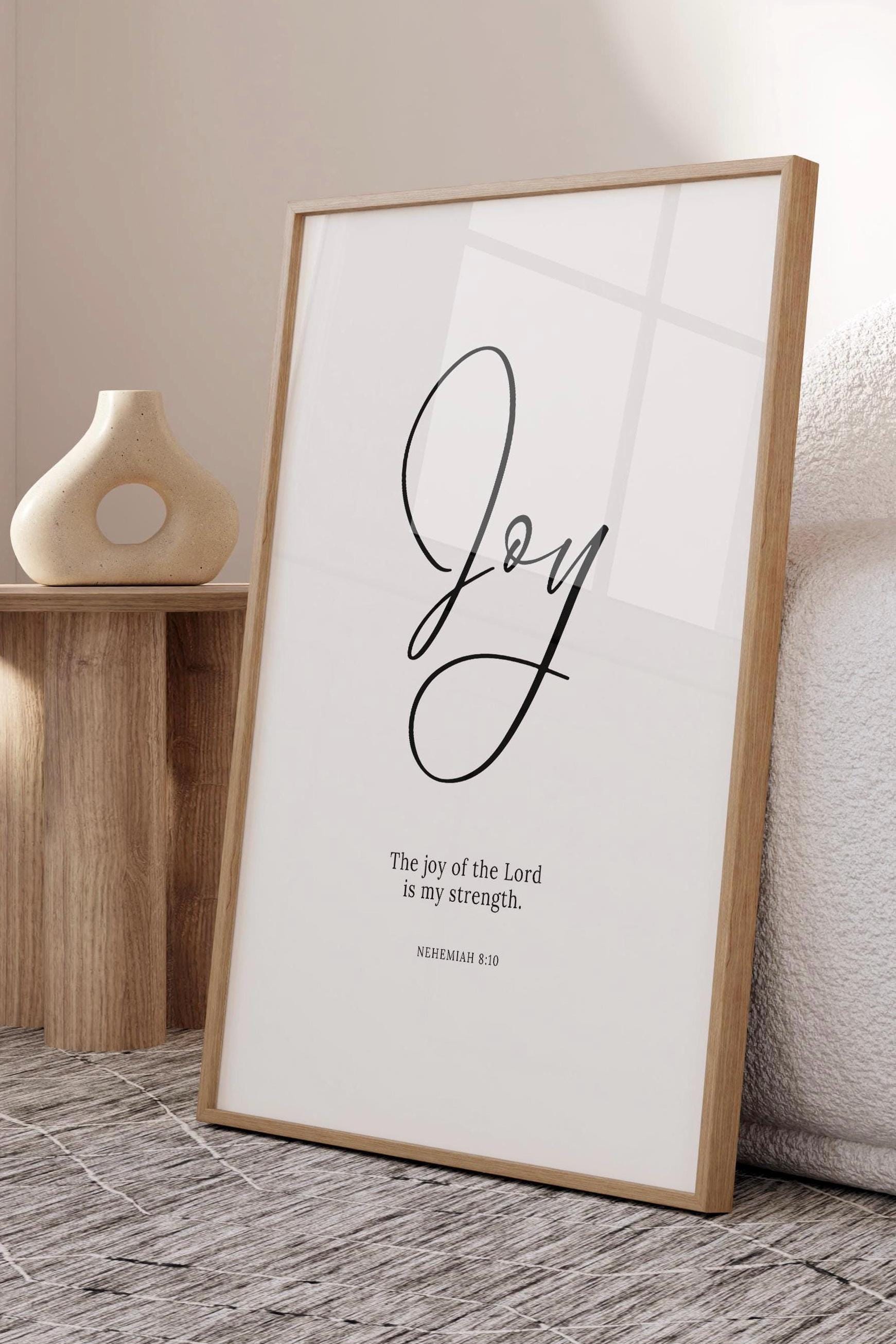 Joy Scripture Wall Art Christian Wall Art Digital Download Jesus Art ...