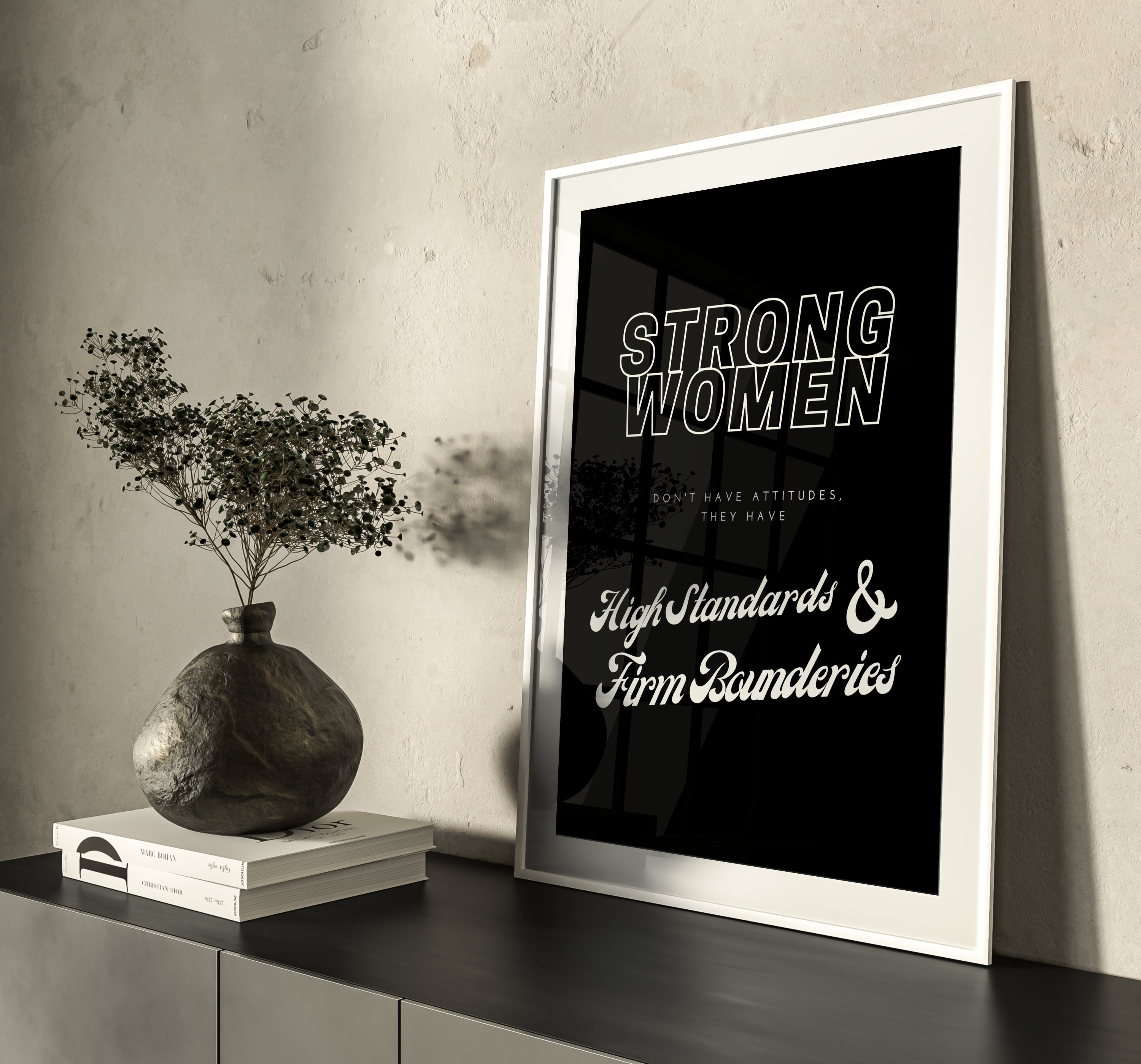 Strong Women Quote Printable Poster, Female Empowerment Print, Feminist ...