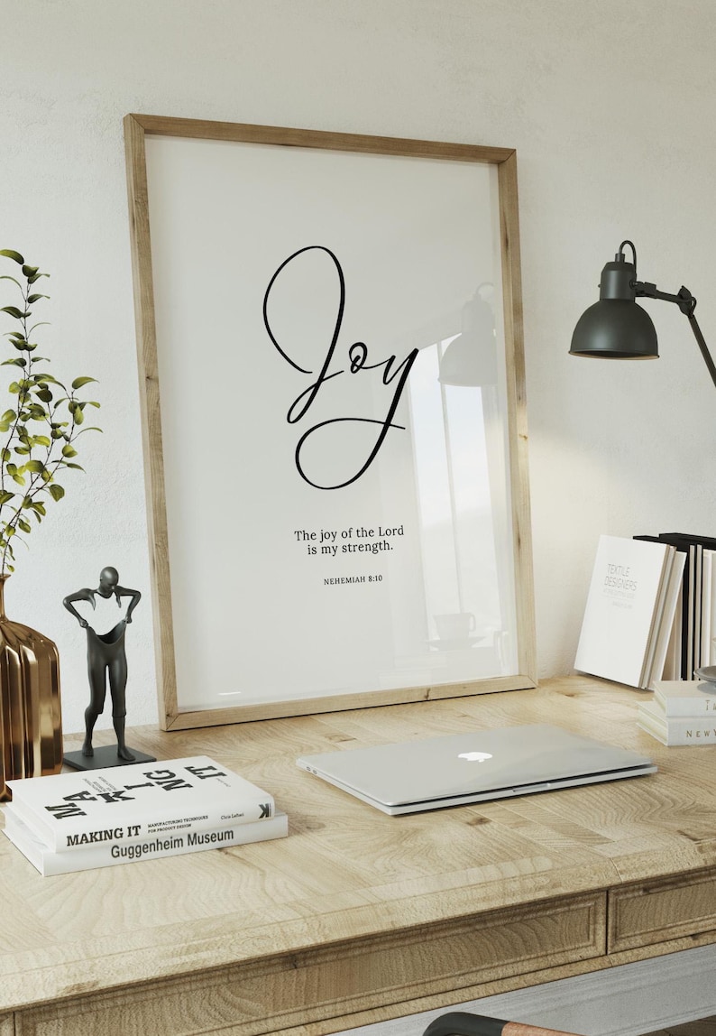 Joy Scripture Wall Art | Christian Wall Art | Digital Download | Jesus ...