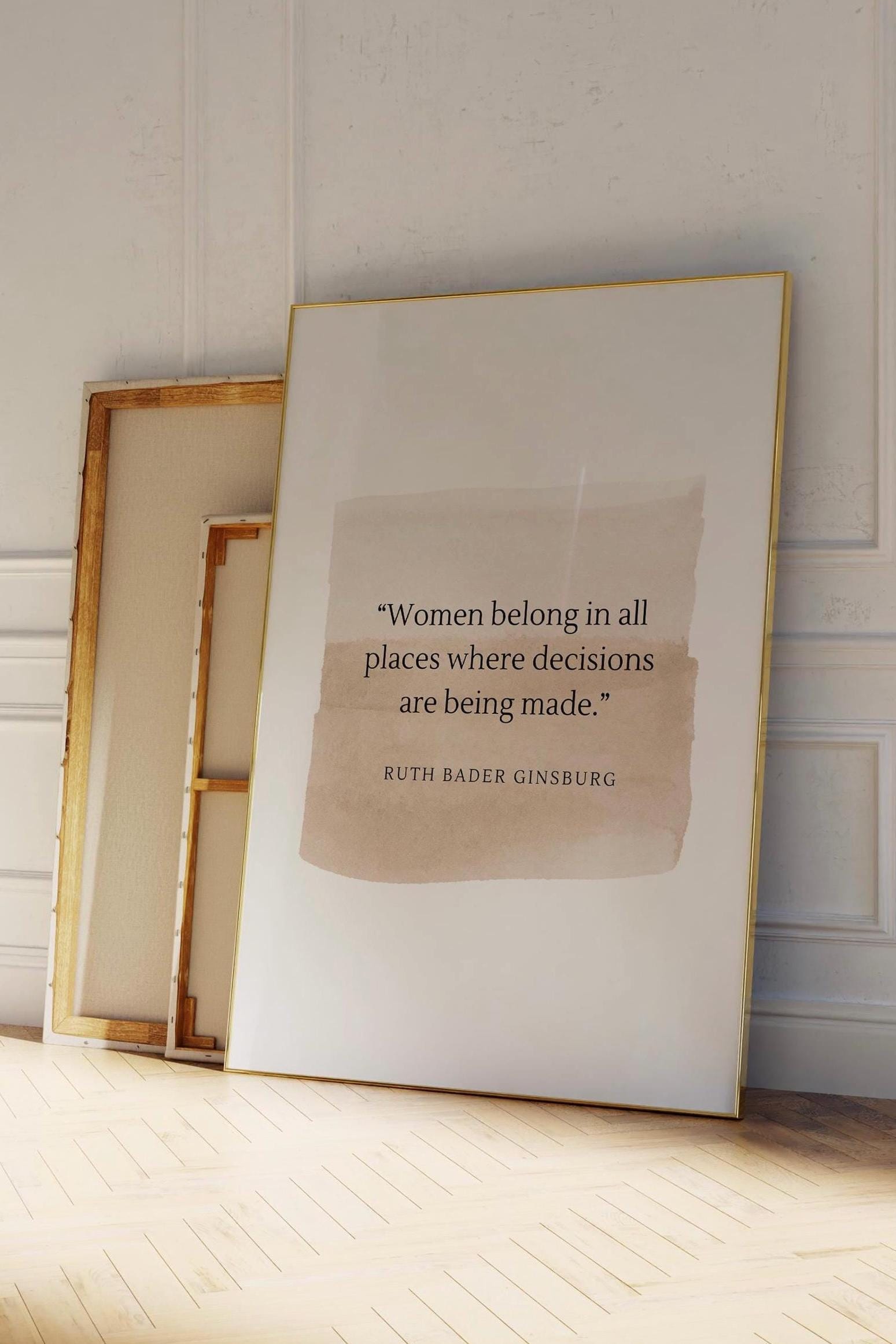 Ruth Bader Ginsburg Quote Printable, Feminist Print, Female Empowerment ...