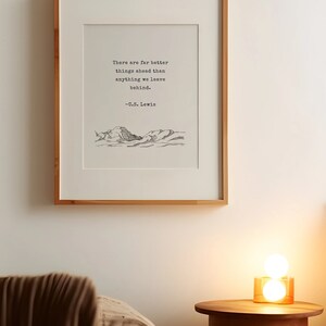 Better Things Ahead C.S. Lewis, Book Page Wall Art, Literary Art, CS ...