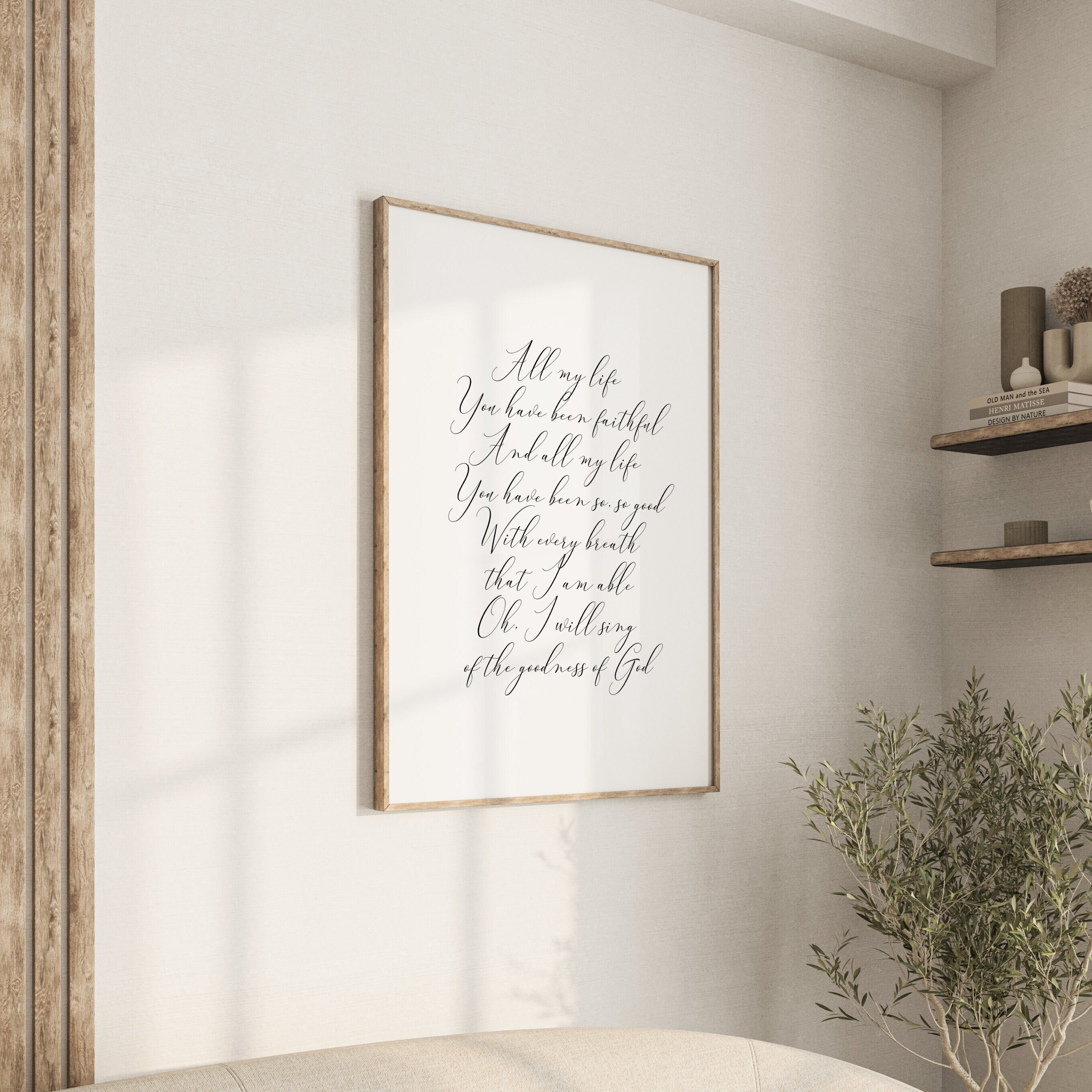 Goodness of God, Digital Download, Bible Wall Art, Christian Faith ...