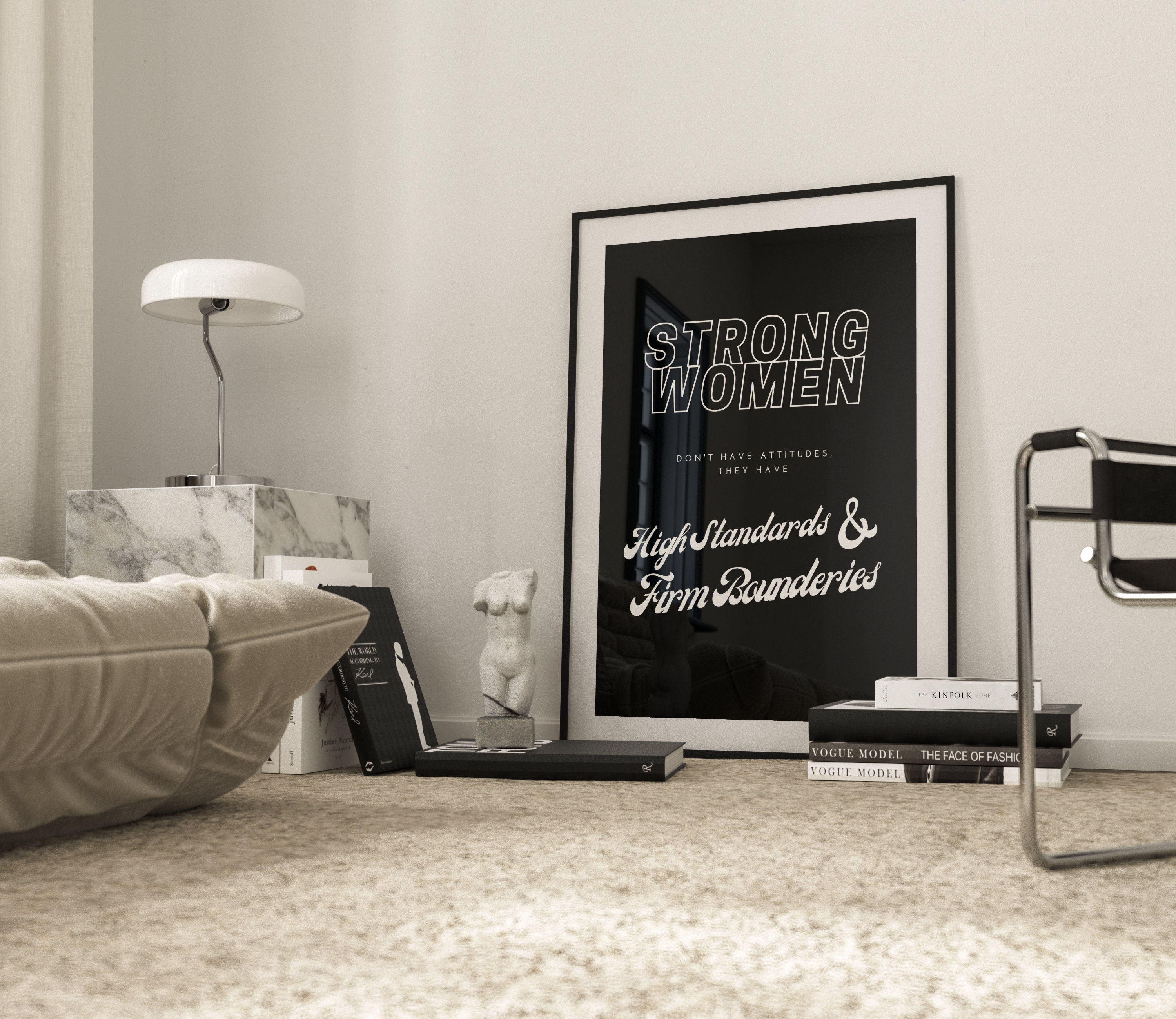 Strong Women Quote Printable Poster, Female Empowerment Print, Feminist ...