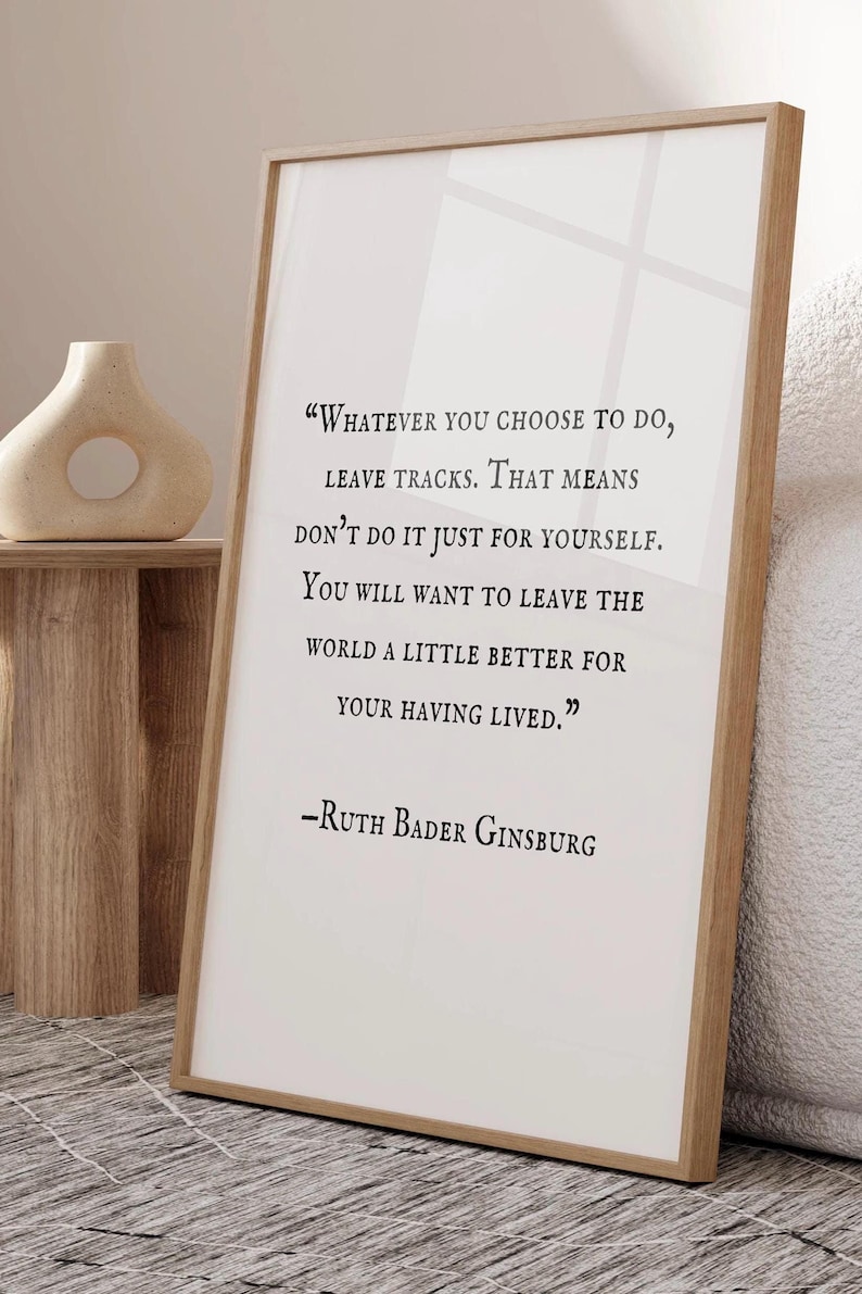 Ruth Bader Ginsburg Quote Printable: Feminist Wall Art (digital ...