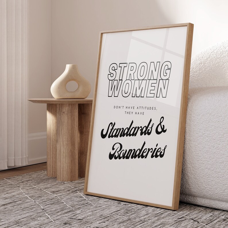 Strong Woman Quote Printable, Female Empowerment Print, Trendy Wall Art ...