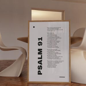 Psalm 91 Digital Download, Bible Wall Art,christian Faith,christian ...