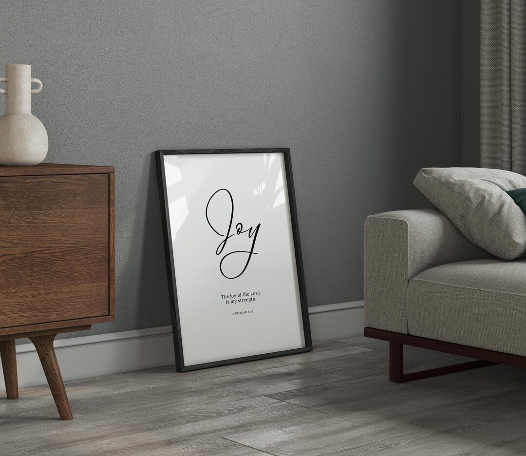 Joy Scripture Wall Art Christian Wall Art Digital Download Jesus Art ...