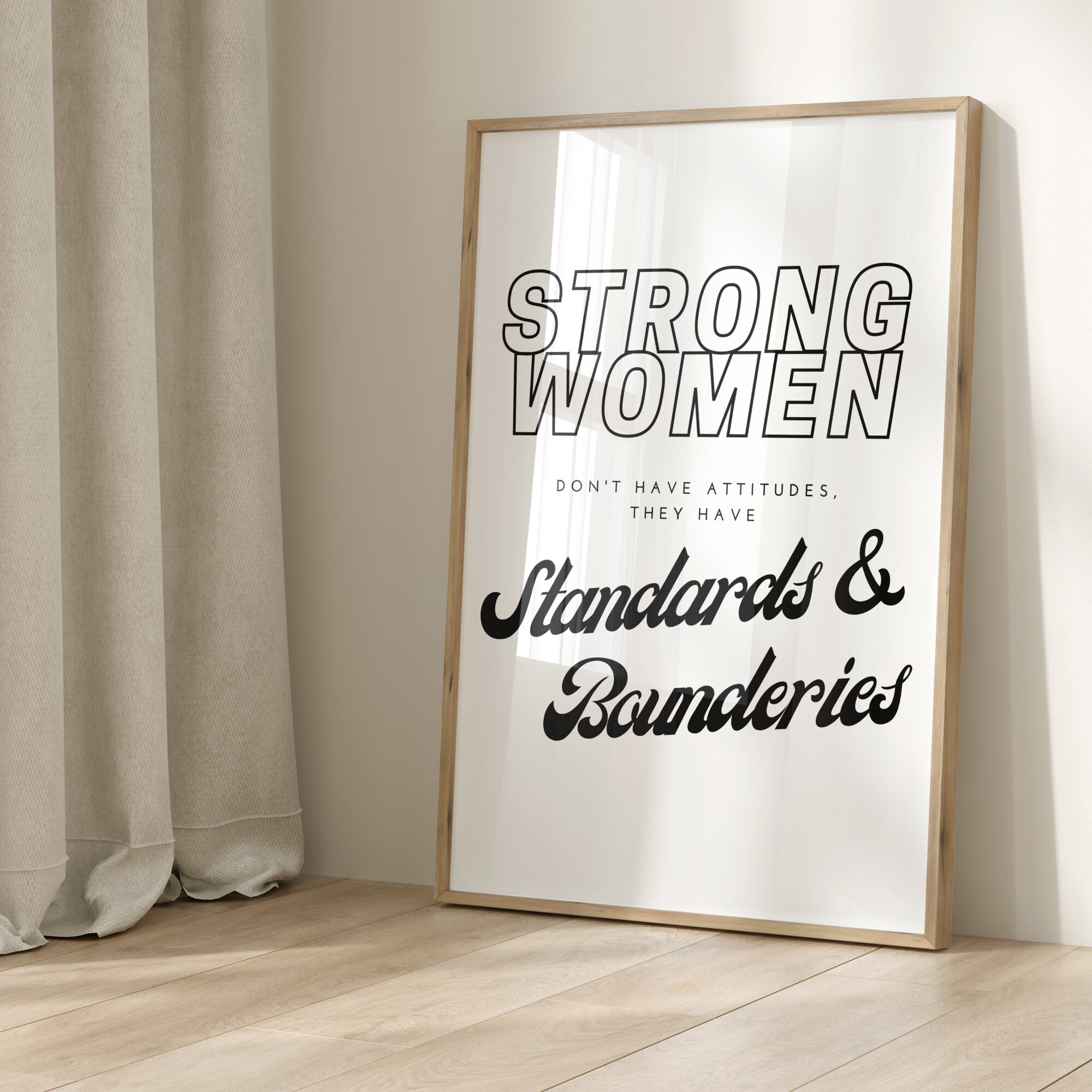 Strong Woman Quote Printable Female Empower Print Female - Etsy