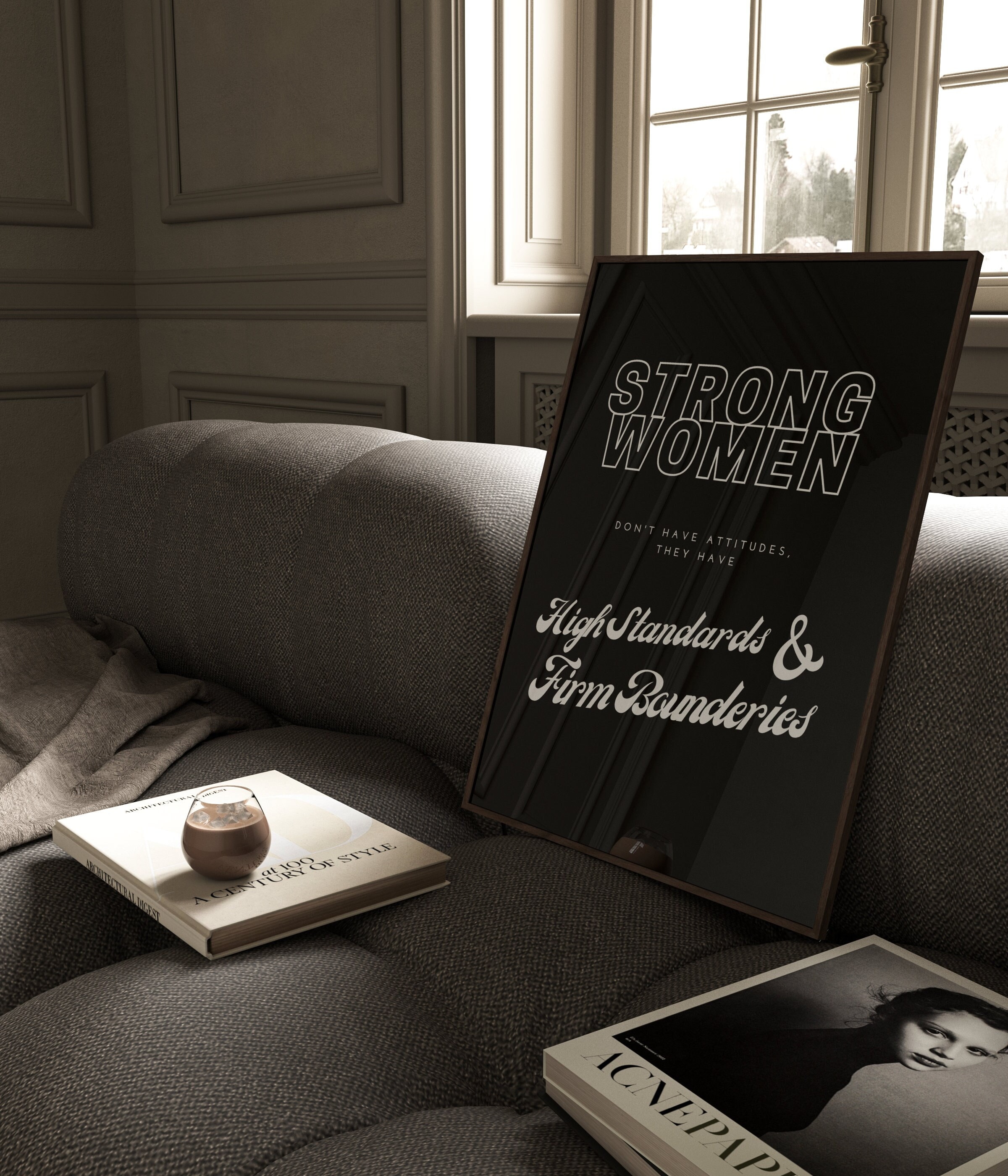 Strong Women Quote Printable Poster, Female Empowerment Print, Feminist ...