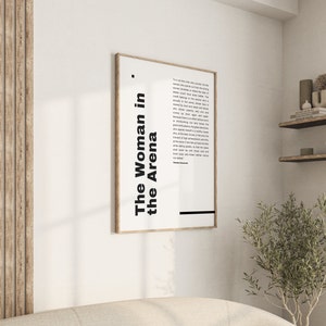 Woman in the Arena, Feminist Print, Female Empowerment, Feminine Decor ...